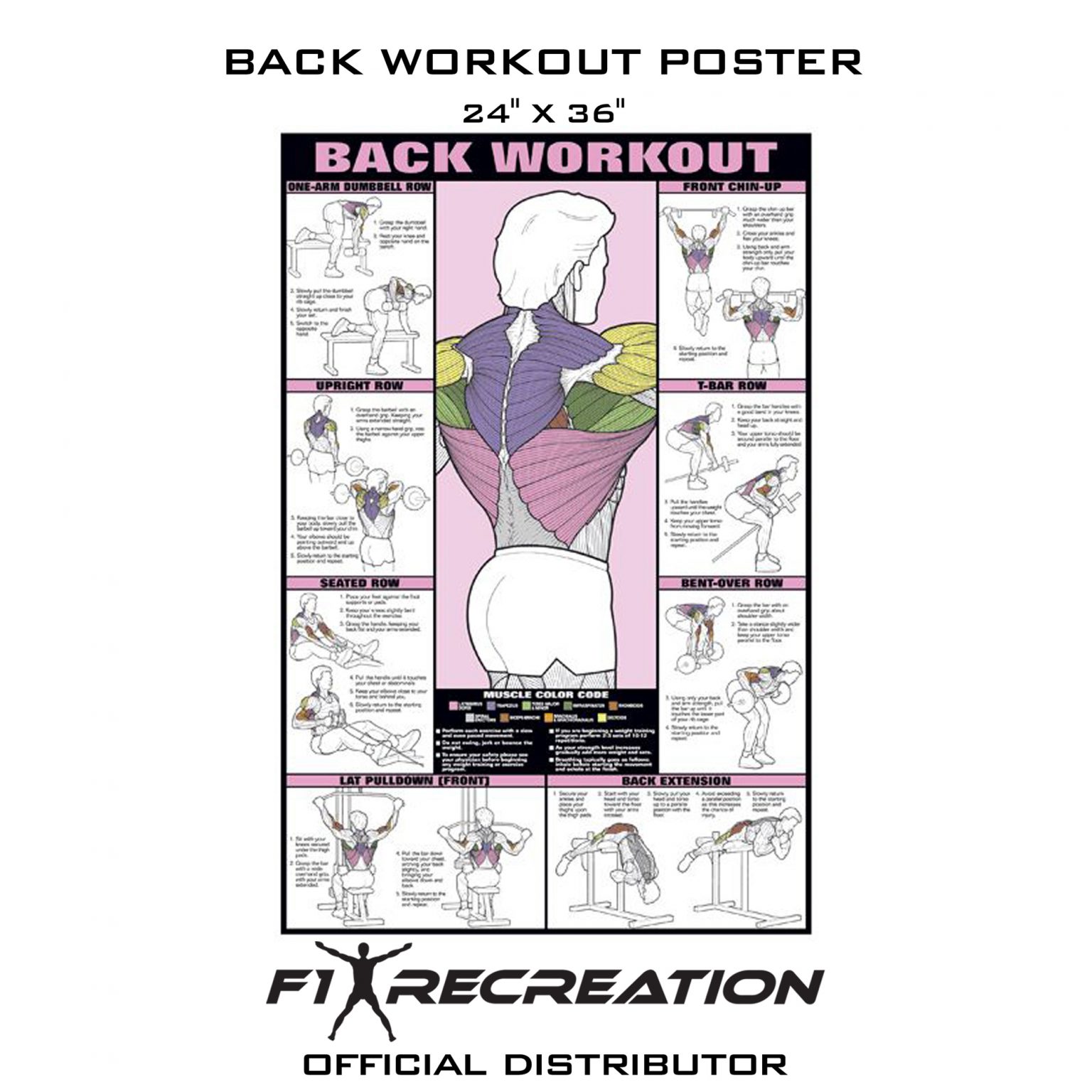 F1 Recreation Original Abdominal Workout Poster | Men (NFC8B) - F1 ...